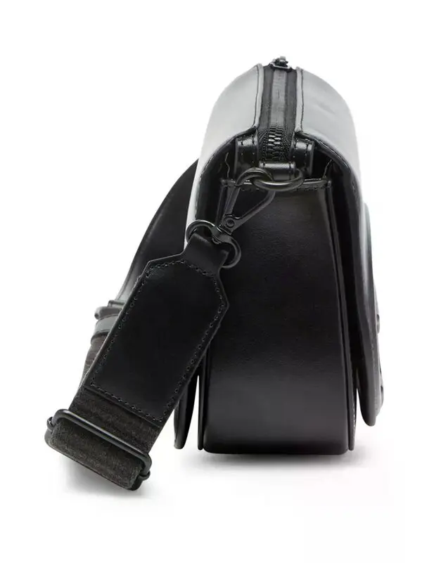 DIESEL® 1dr Camera Bag In Premium Leather - Black