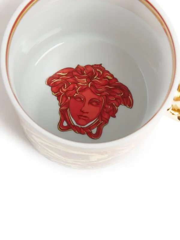 Versace X Rosenthal Medusa Garland Porcelain Mug - Red