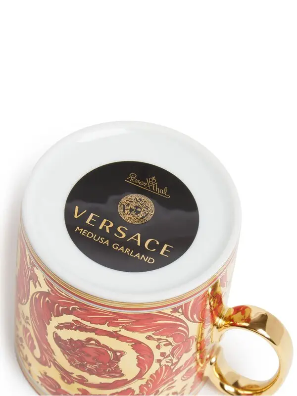Versace X Rosenthal Medusa Garland Porcelain Mug - Red