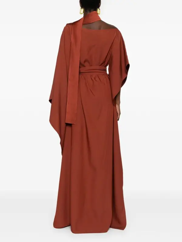 Taller Marmo Belted Maxi Dress In Brown - 15% Off | Editorialist