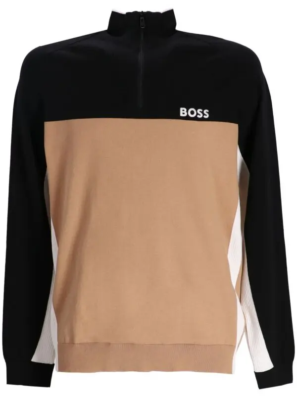 BOSS Colour-block Sweatshirt - Black