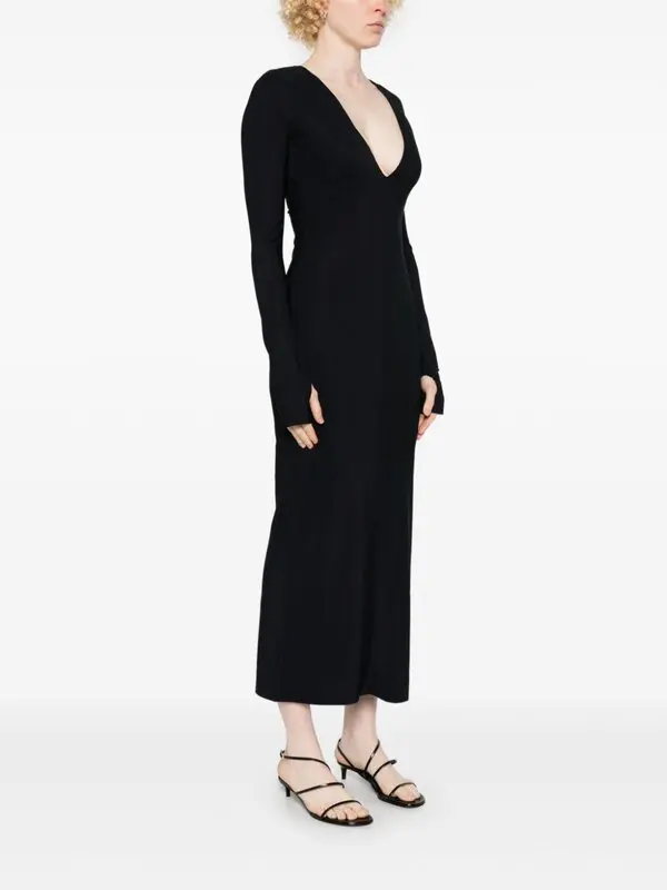 MAISON MARGIELA V-neck Maxi Dress