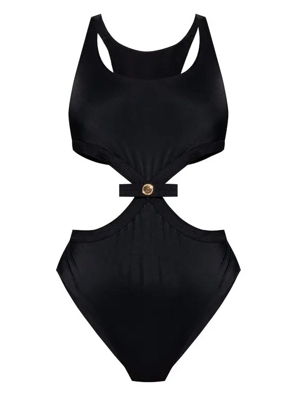 Versace Bow Detail One Piece Swimsuit - Black