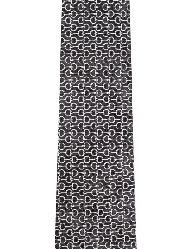 Gucci Horsebit Silk Neck Tie