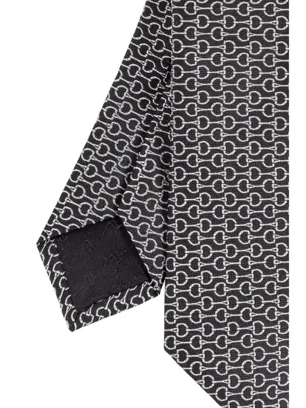 Gucci Horsebit Silk Neck Tie