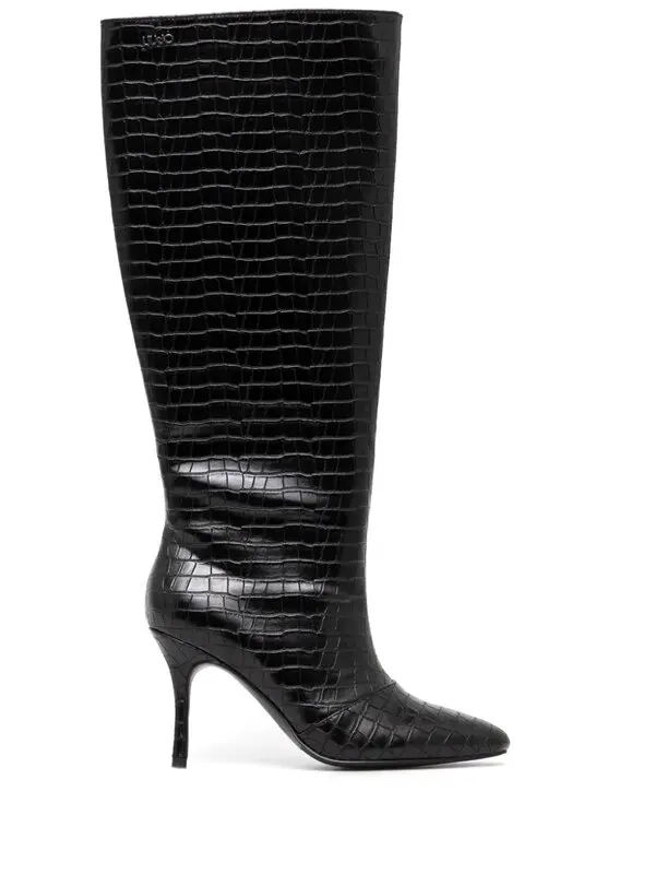 Liu Jo 95mm Crocodile-effect Boots