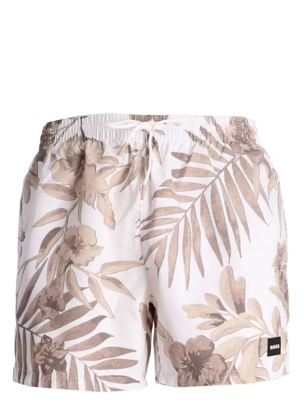 BOSS Piranha Swim Shorts - Neutrals