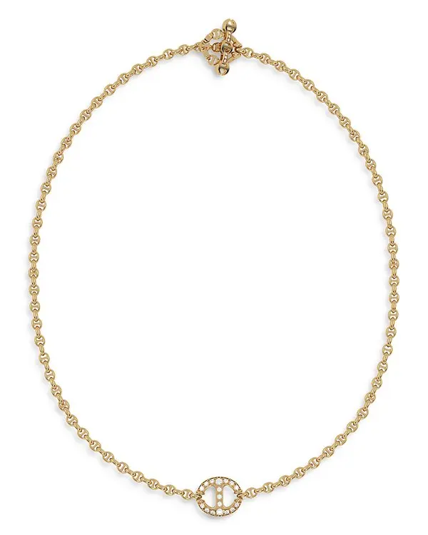 Hoorsenbuhs 18k Yellow Micro Chain Diamond Necklace - Gold