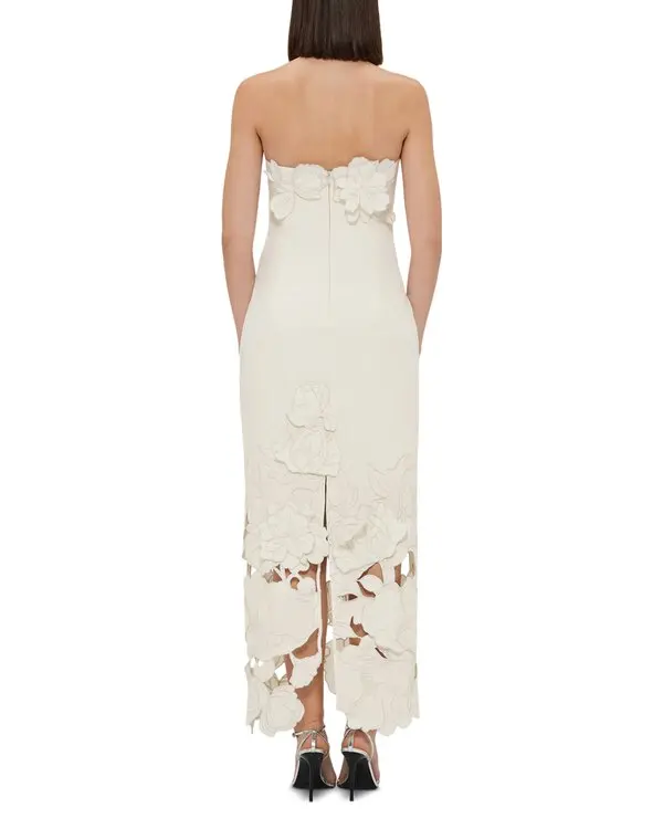 LEO LIN Rayna Crepe Strapless Dress