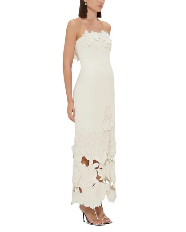 LEO LIN Rayna Crepe Strapless Dress