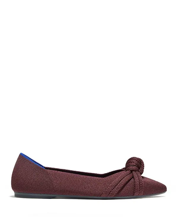 Rothy's The Knot Point Ii Flats - Dark Chocolate