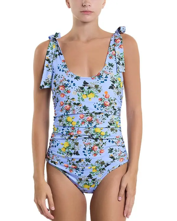 Hanky Panky Ruched One Piece Swimsuit - Thankful (blue)