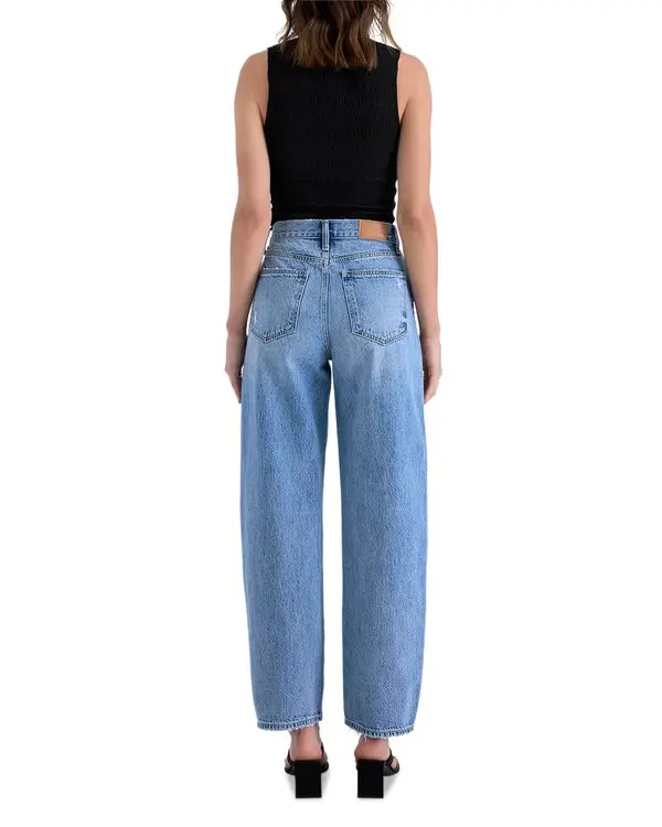 PISTOLA Wes High-rise Barrel Jeans - Blue Cloud