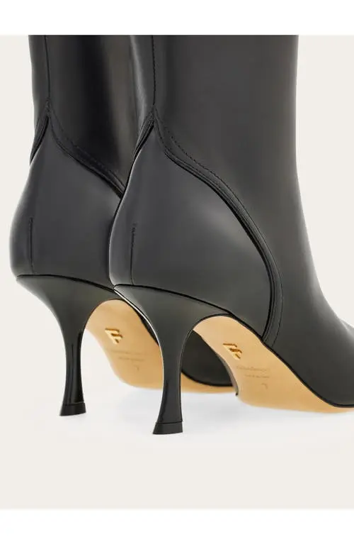FERRAGAMO Eagle 70 Leather Bootie