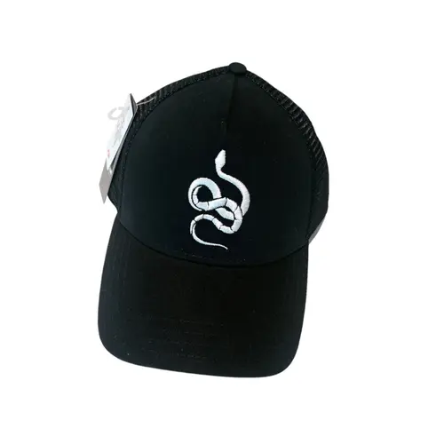 INTOXICATED COSMETICS Embroidered Snake Cap - None
