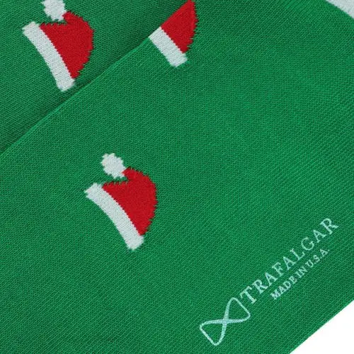 Trafalgar Kringle Santa Hat Over-the-calf Socks