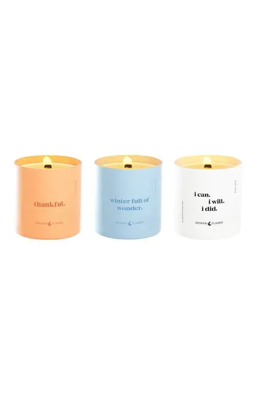 SPOKEN FLAMES Fall-winter Candle Set