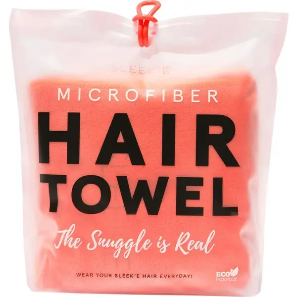 SLEEKE  Microfiber Hair Towel - Coral