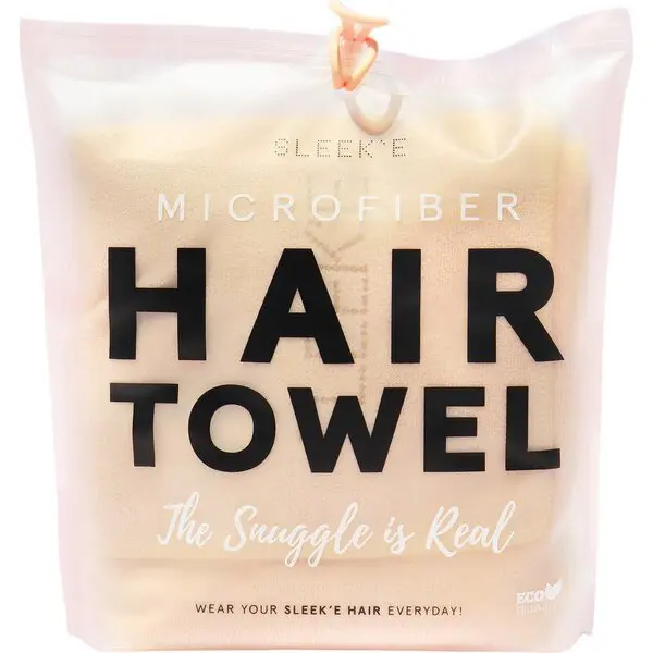 SLEEKE  Microfiber Hair Towel - Sand