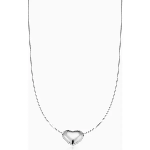 ORADINA Sterling Heart Pendant Necklace - Silver