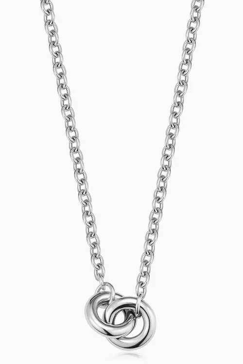 ORADINA Together Pendant Necklace - Silver