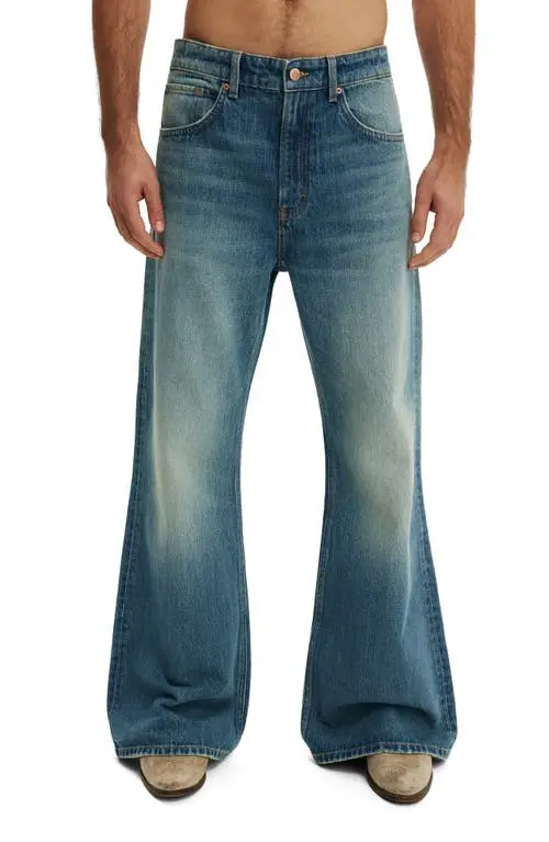 COTTON ON Baggy Bootcut Jean - Automatic Washed Blue