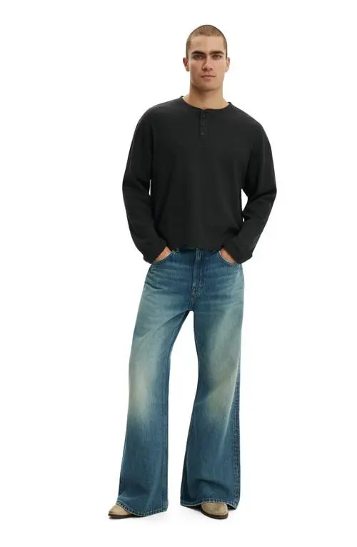 COTTON ON Baggy Bootcut Jean - Automatic Washed Blue