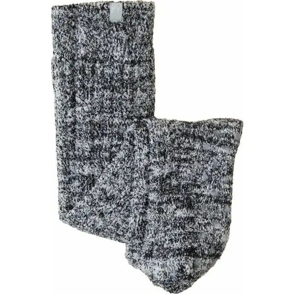 SOFTIES Marshmallow Slouch Socks With Grippers - Heather Black