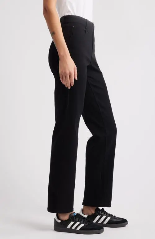 1822 Denim High-rise Straight Leg Jeans - Black