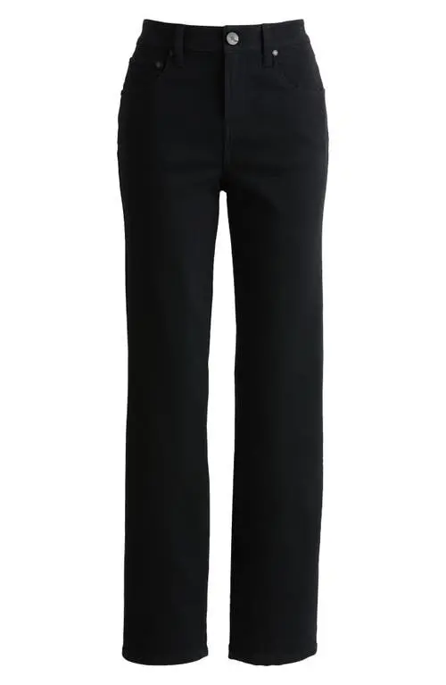 1822 Denim High-rise Straight Leg Jeans - Black