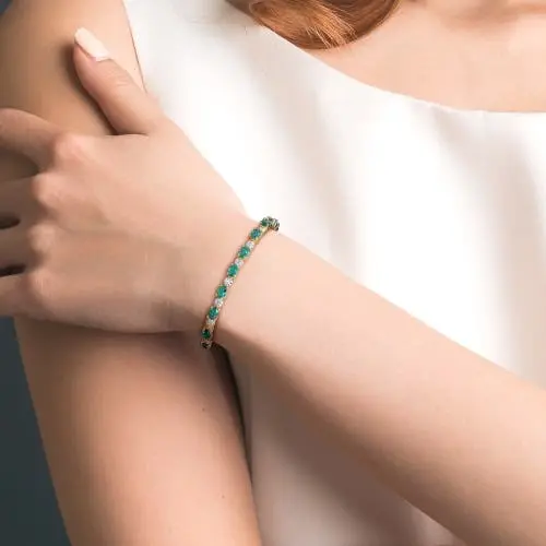 JULIANNA B. Lab-created And Diamond Bracelet
