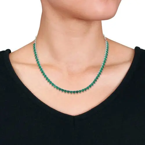 JULIANNA B. Lab-created Tennis Necklace