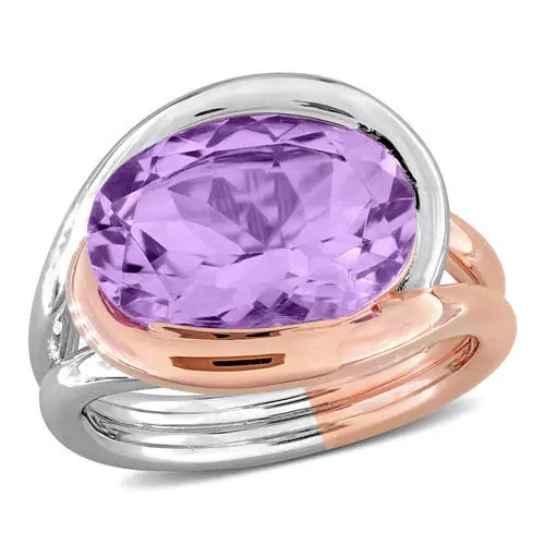 JULIANNA B. Sterling Silver Amethyst Ring - Pink Amethyst