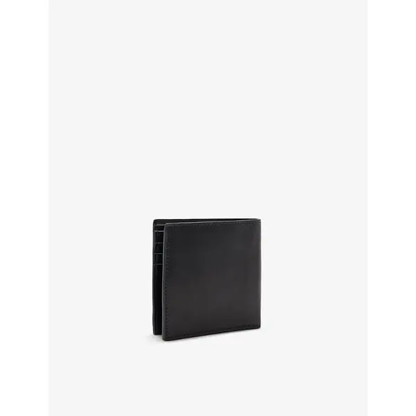ALLSAINTS Delph Logo-debossed Bi-fold Leather Wallet - Black