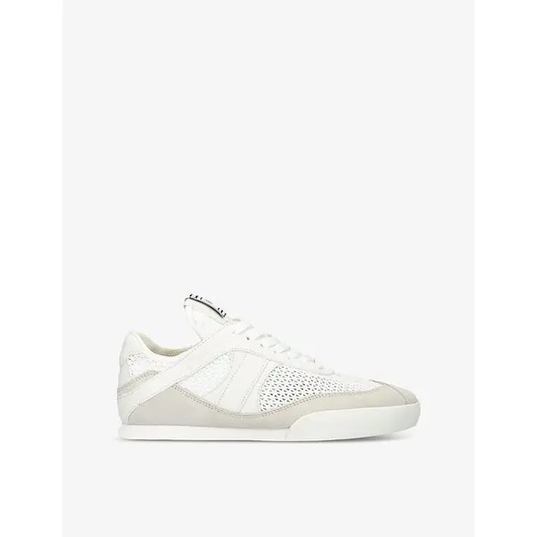 Chloé Kick Brand-patch Low-top Suede Trainers - White/comb