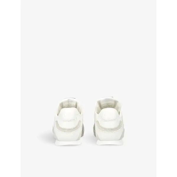 Chloé Kick Brand-patch Low-top Suede Trainers - White/comb