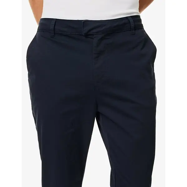 ARNE Tailored Straight-leg Stretch-cotton Chino Trousers - Navy