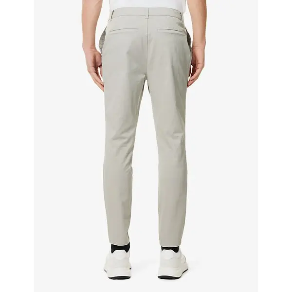 ARNE Tailored Straight-leg Stretch-cotton Chino Trousers - Stone