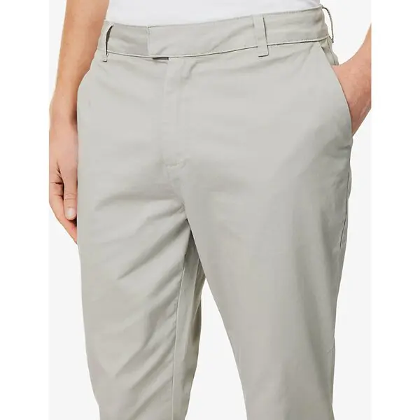 ARNE Tailored Straight-leg Stretch-cotton Chino Trousers - Stone