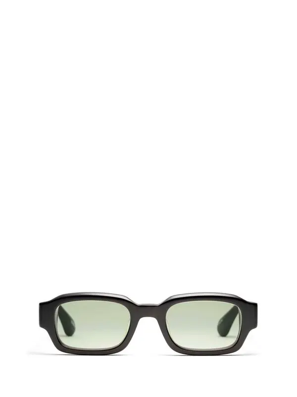 PETER AND MAY Rectangular Sunglasses - Dark Shell / Graphite Green