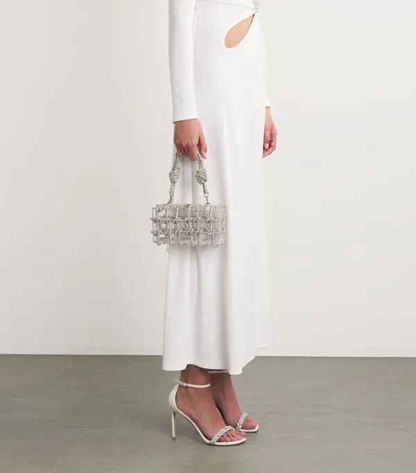 Cult Gaia Rhinestone Bess Shoulder Bag - Clear