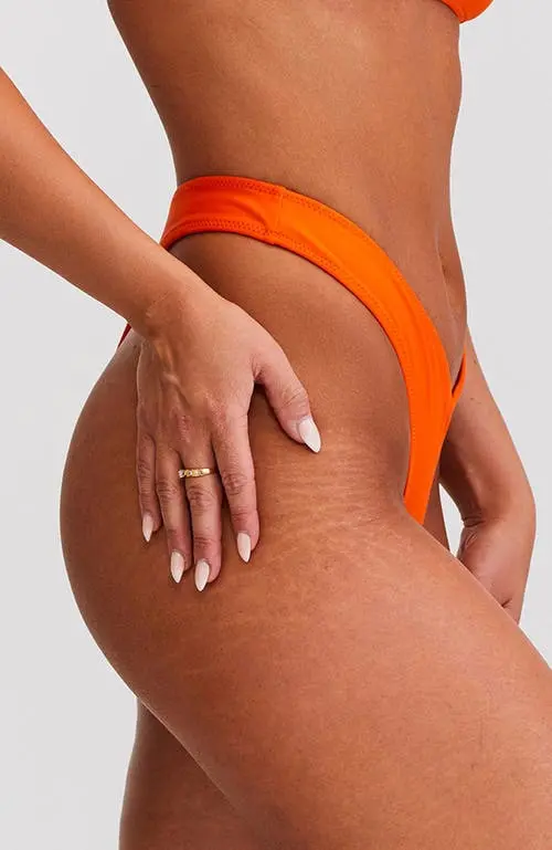 SUNKISSED Le Sporty High-leg Cheeky Bikini Bottom - Orange