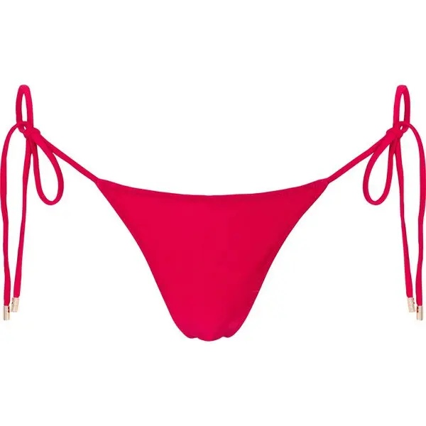SUNKISSED Le Triangle Tie Side Bikini Bottom - Cherry