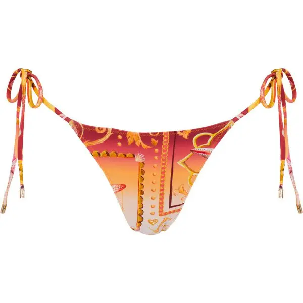 SUNKISSED Le Triangle Tie Side Bikini Bottom - Coral
