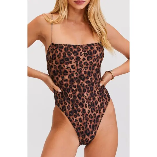 SUNKISSED Le Bon Bon One-piece Swimsuit - Leopard