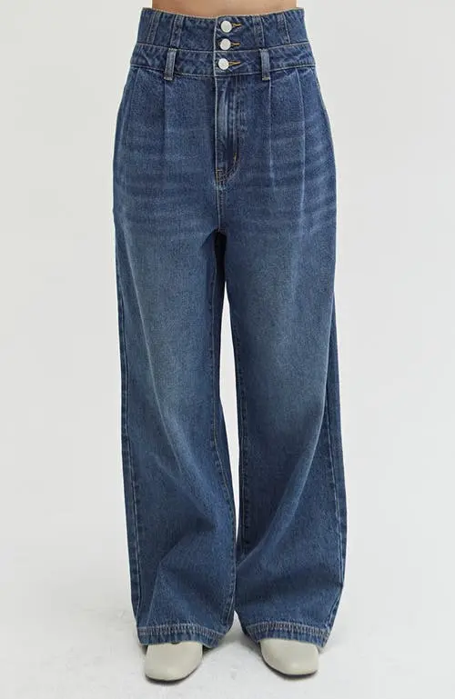 CRESCENT Corset Detailed Denim Pants