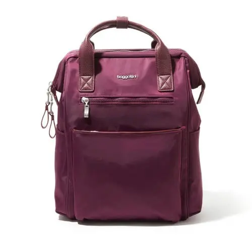BAGGALLINI Laptop Backpack - Mulberry Twill