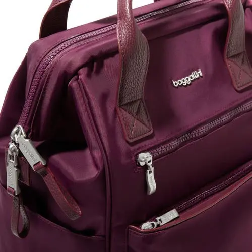 BAGGALLINI Laptop Backpack - Mulberry Twill