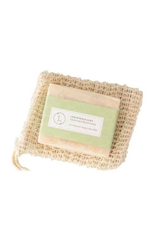 LIZUSH Natural Cold Process Soap Bar Set Of 2 - Lemongrass