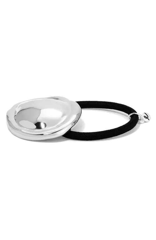 Ettika Noble Nugget Ponytail Holder - Silver